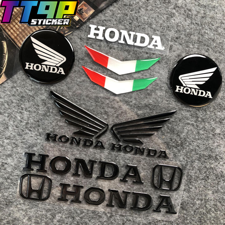 Honda Motorcycle Logo Emblem Decal 3D Tank Glue Drop Material Sticker ...