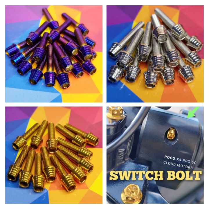 HENG NMAX AEROX ADV SWITCH BOLT SPIRAL (sold per piece) | Lazada PH