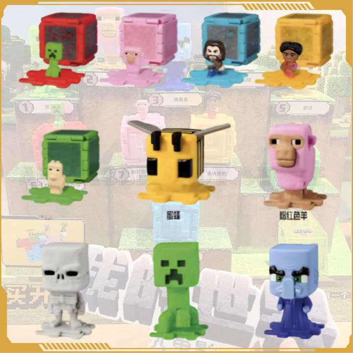 Minecraft Happy Meal Series Creeper Bee Evoker Action รูปอะนิเมะ ...