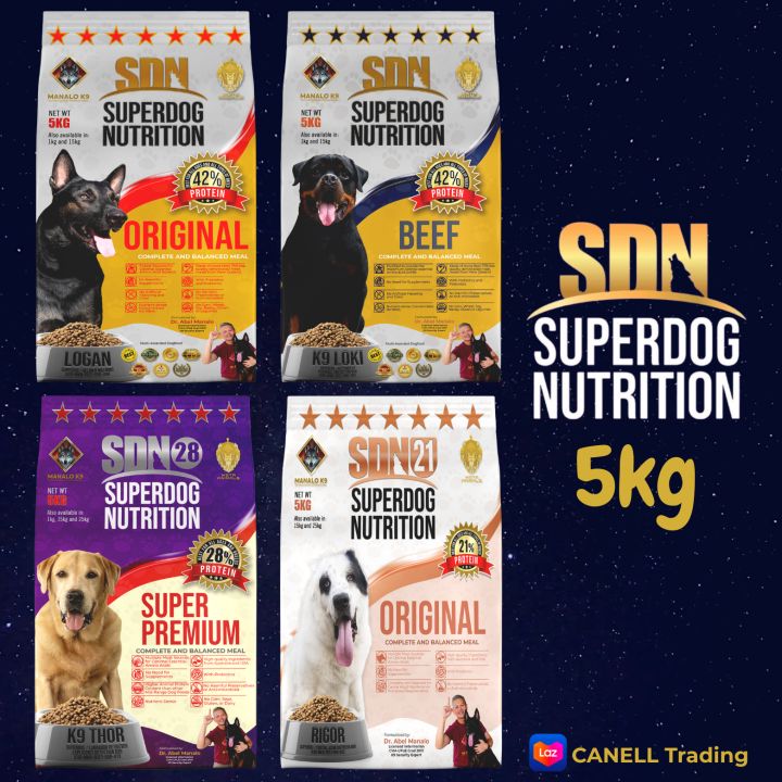 5kg SDN21, SDN28, SDN42 Original, SDN42 Beef - Superdog Nutrition SDN ...