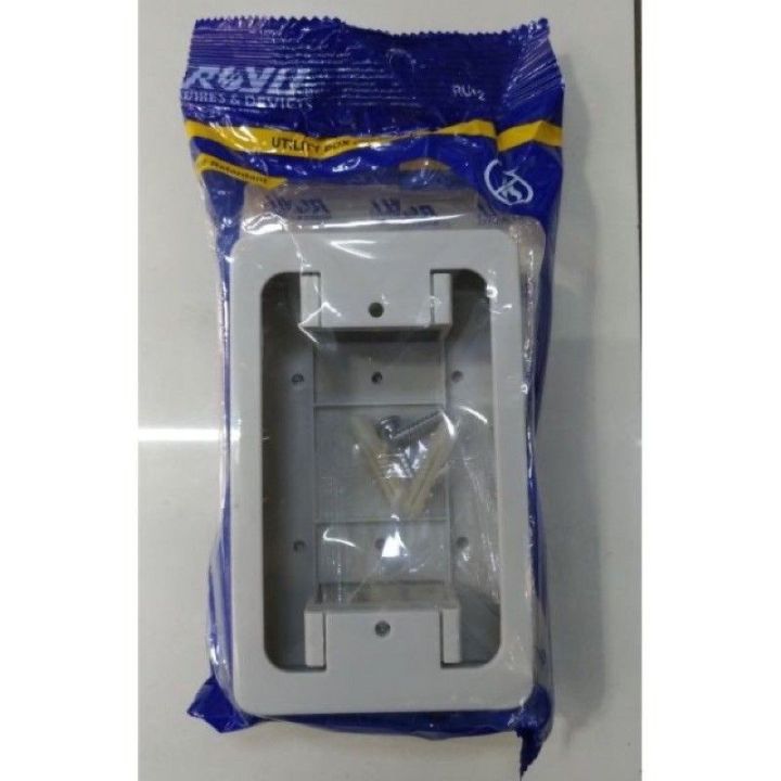 Royu Amco box / Pvc white utility box 2*4 (w/screws) | Lazada PH