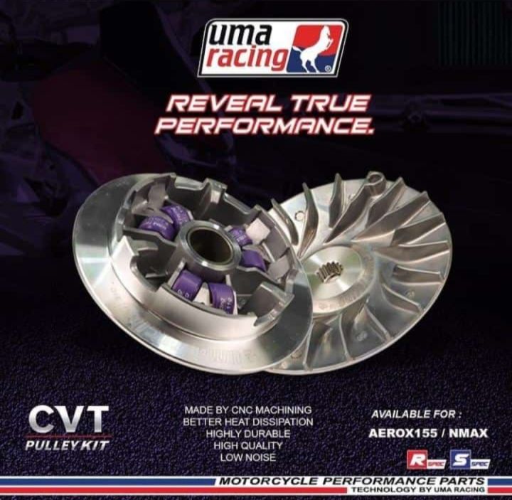 RUMAH ROLLER N MAX/AEROX UMA RACING 100% ASLI#RACING PULLEY CVT KIT# 1 ...