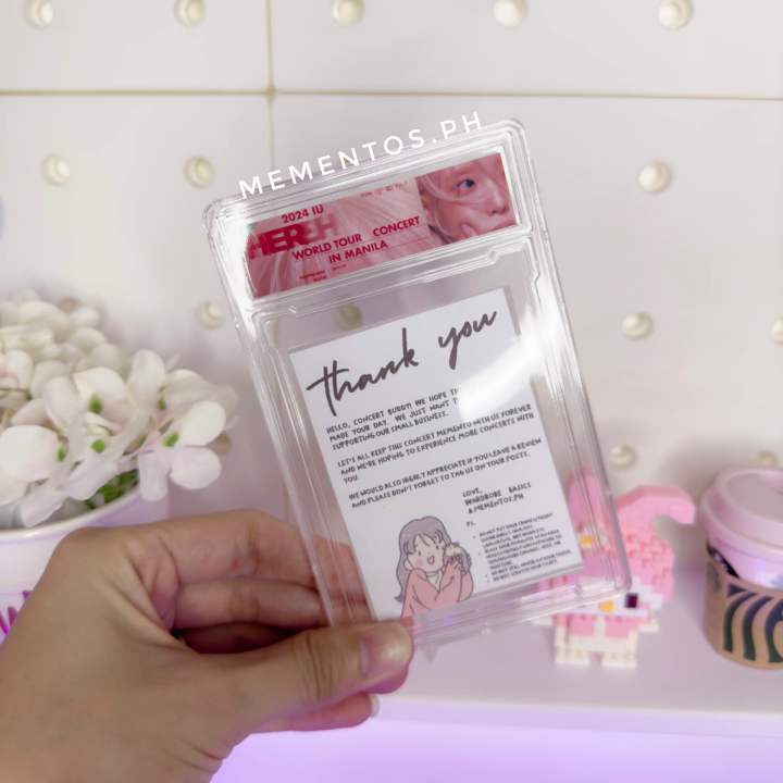 IU HER Concert Ticket Frame Ticket Case with Stand and Popcorn Sleeve ...