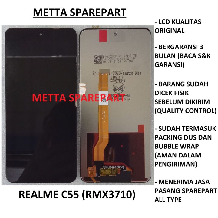 Original OEM LCD Touchscreen Realme C55 (RMX3710) | Lazada Indonesia
