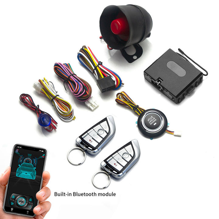 Remote Starter and Car Alarm Smart App Remote Start Stop System for ...