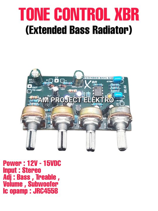 Tone Control XBR ( Extended Bass Radiator ) Subwoofer Mono stereo ...