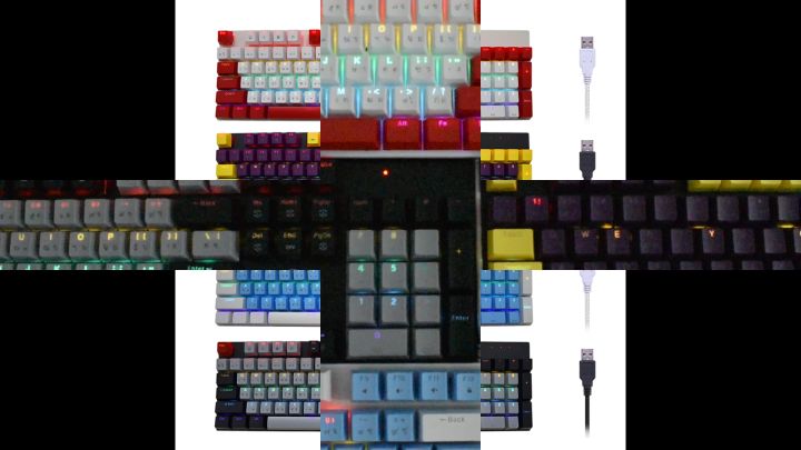 🆕มาใหม่ 🚀ส่งเร็ว🚀 OKER K458 MIXED BACKLIT คีย์บอร์ดบลูสวิตช์กดเสียงดัง ...