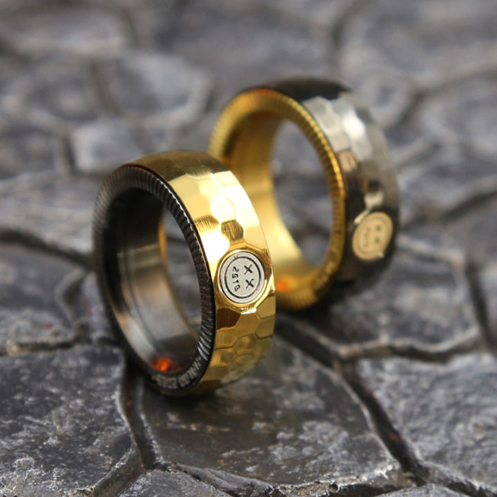 Stainless Steel Ratchet Ring Mechanical Fidget EDC Toys Adjustable ...