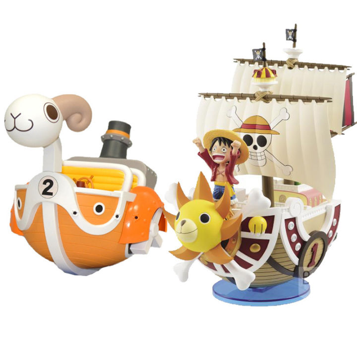 One Piece Ship Figure Luffy Model Toy Peripheral Super Cute Mini Boat ...