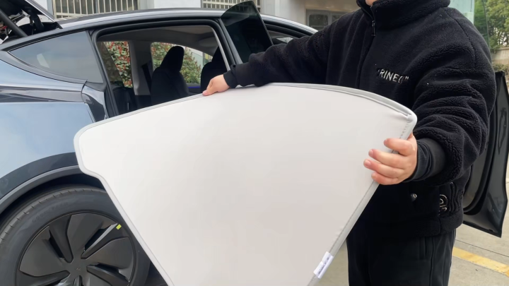 TESLA 2025 Model Y Juniper Foldable Front and Rear Sunroof Sunshade for ...