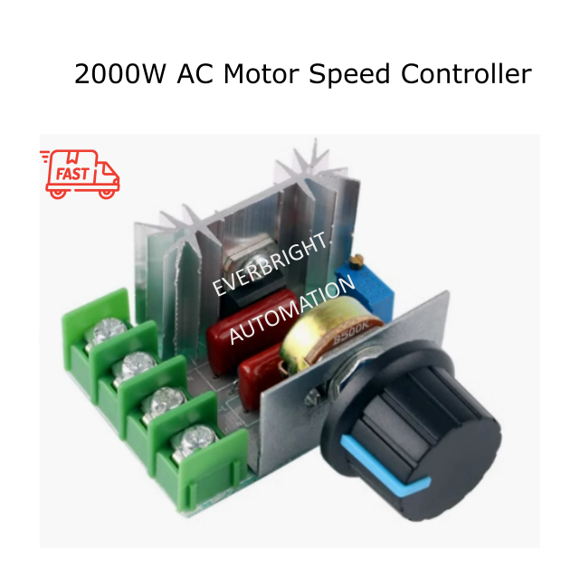 50-220V 25A AC 2000W PWM AC Motor Speed Controller Adjustable Voltage ...