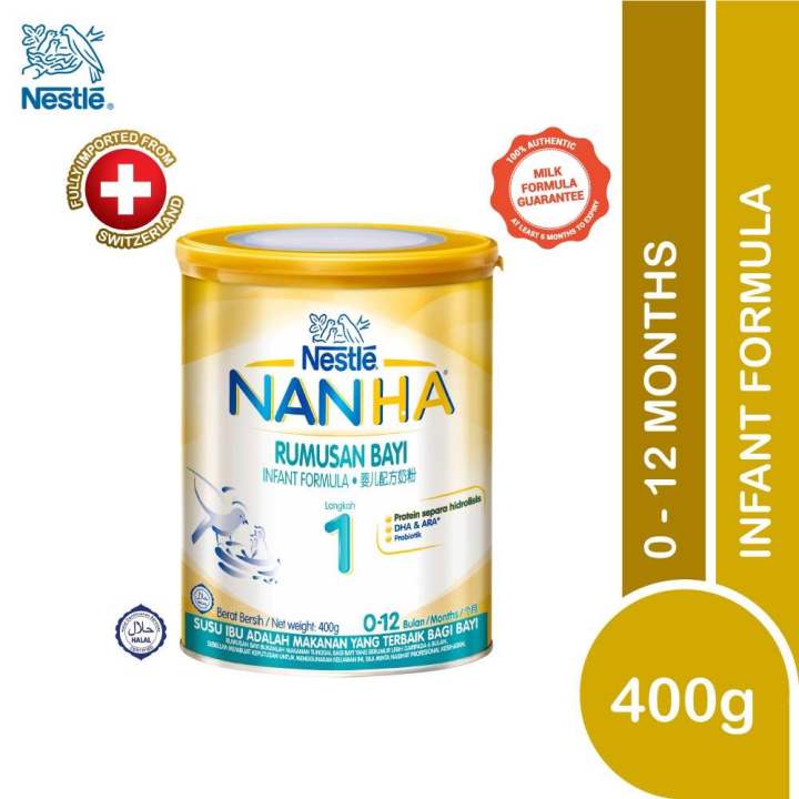 Nestle NAN HA 400g infant formula 0-12 months baby exp 12/07/2026 | Lazada