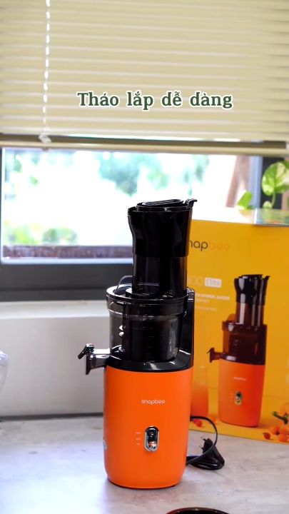 Máy ép hoa quả chậm Snapbee S300 Elite kiệt bã, dễ vệ sinh,ép nguyên củ ...