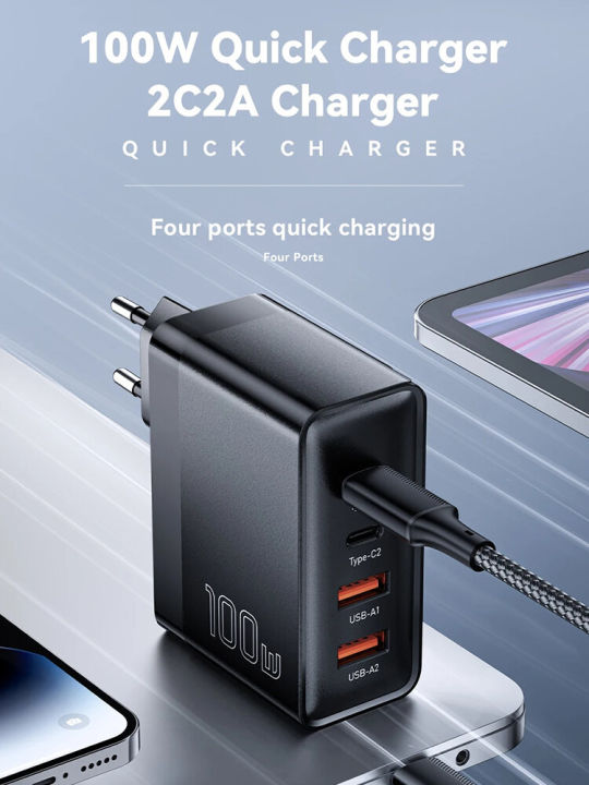 Essager 100W USB Type C Charger Quick Charge GaN Hong Kong Version ...