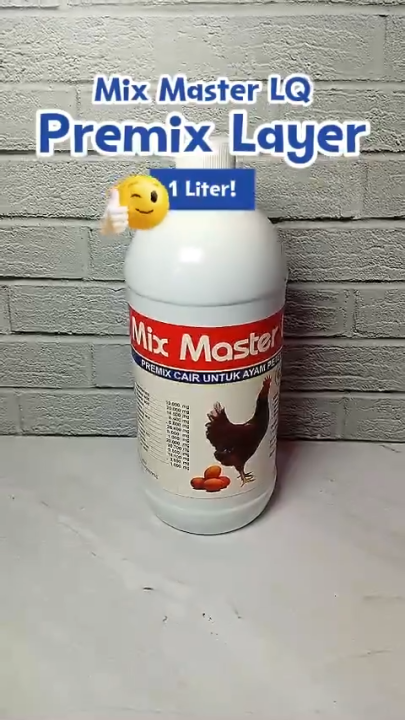 MIX MASTER LQ LAYER 1 LITER - Premix Cair Vitamin Asam Amino Pemacu ...