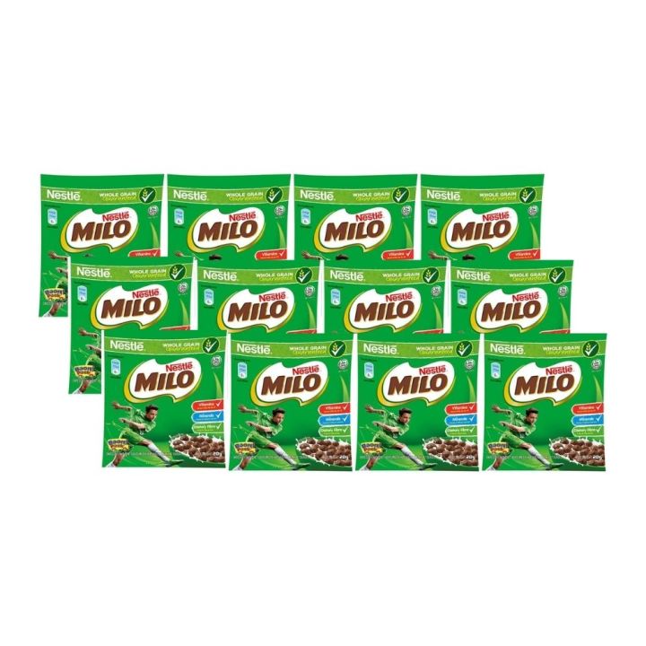Milo Cereal Flow Pack 20G - Pack of 12 | Lazada PH