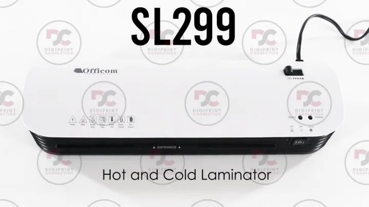 Officom 5in1 SL299 Laminator A4 Hot & Cold Laminating Machine with Paper Cutter Puncher 10s ...