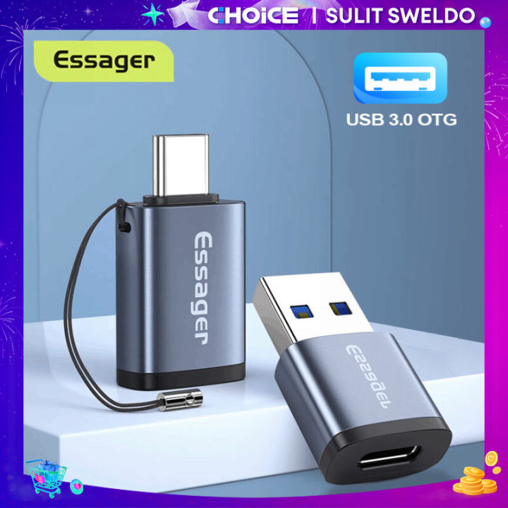 Essager Type C to USB 3.0 Adapter USB C OTG Adapter for Macbook Samsung ...