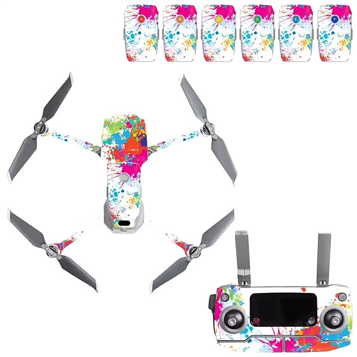 Drone Decal Easy Paste PVC Skin Decorative Stickers Set Compatible For ...