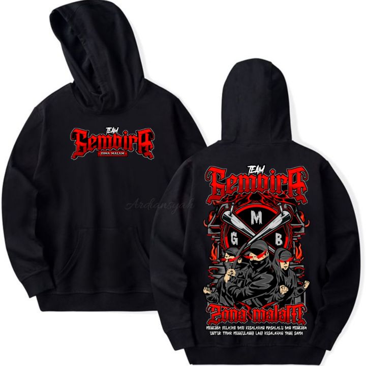 Hoodie team gembira zona malam | Lazada Indonesia