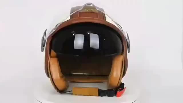 Anak Dual Visor Removable ABS Material Half Face Motorcycle Helmet with ...