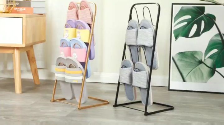 Shoe Rack Indoor Slipper Rack Metal Shoe Drying Rack Simple Shoe Rack ...