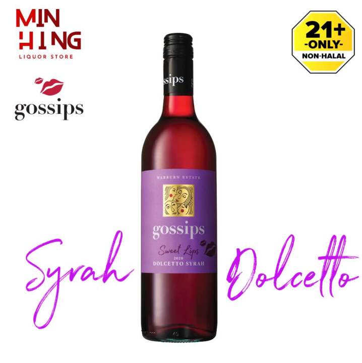 Gossips Sweet Lips Dolcetto & Syrah 750ml | Sparkling Wine | Lazada