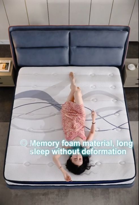 （COD) DreaMe Five Star Hotel 10 inch 10 Years Warranty Memory Spring Mattress Medium Hardness ...