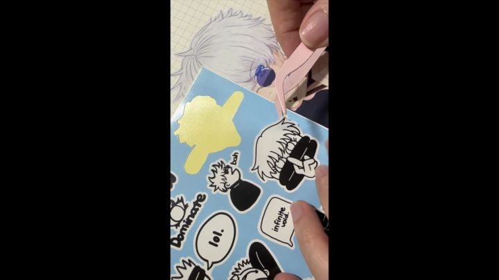 (Tự Thiết Kế Handmade) Sticker Satoru Gojo Anime Manga Jujutsu Kaisen ...