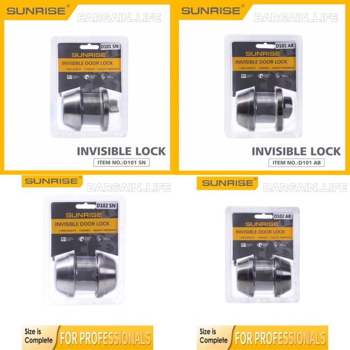 Sunrise DOUBLE DEADBOLT / DEADLOCK SET | Lazada PH