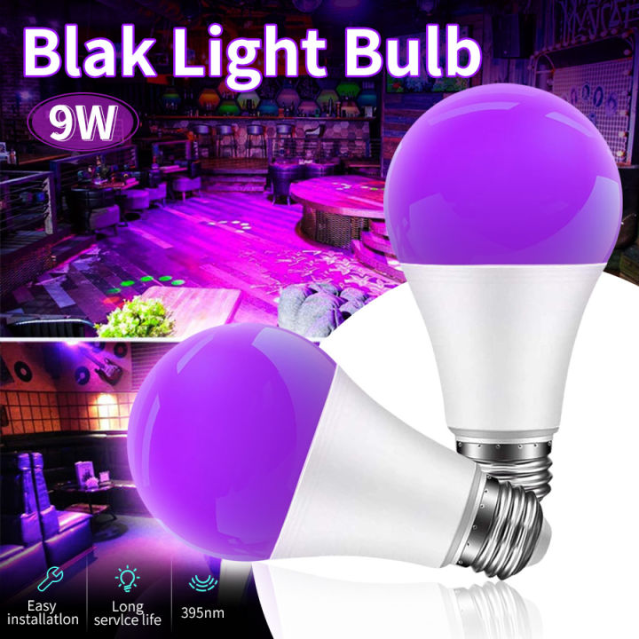 LED Lights Bulbs 9W Blacklight E27 Led Bulb UV Level 395nm UV Light ...