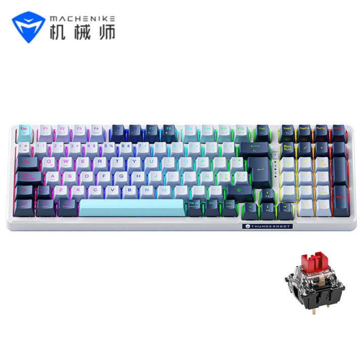 THUNDEROBOT K98 Wired Mechanical Keyboard RGB 98% Compact TKL Layout ...