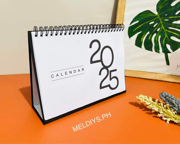 Minimalist Hardbound Desk Calendar Year 2025 / 3-Design | Lazada PH