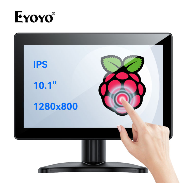 Eyoyo 10 inch Touchscreen Monitor, Raspi Touch Screen, Small VGA AV ...
