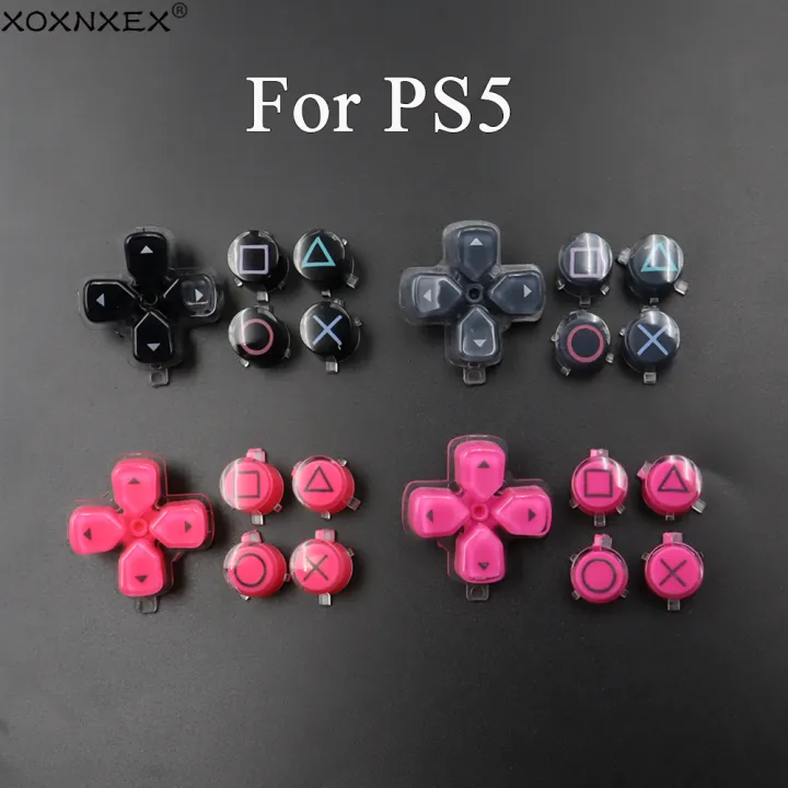 For PS5 Controller Gamepad Accessories D-Pad A B X Y Cross Crystal ...