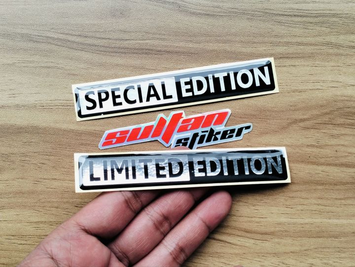 Stiker Emblem LIMITED EDITION Sticker timbul SPECIAL EDITION lentur 3D ...