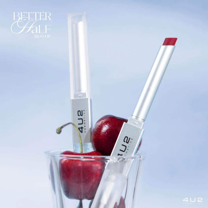 4U2 BETTER HALF DUO LIP ลิปแท่ง Slim 2in1 ลิปดูโอ้ | Lazada.co.th