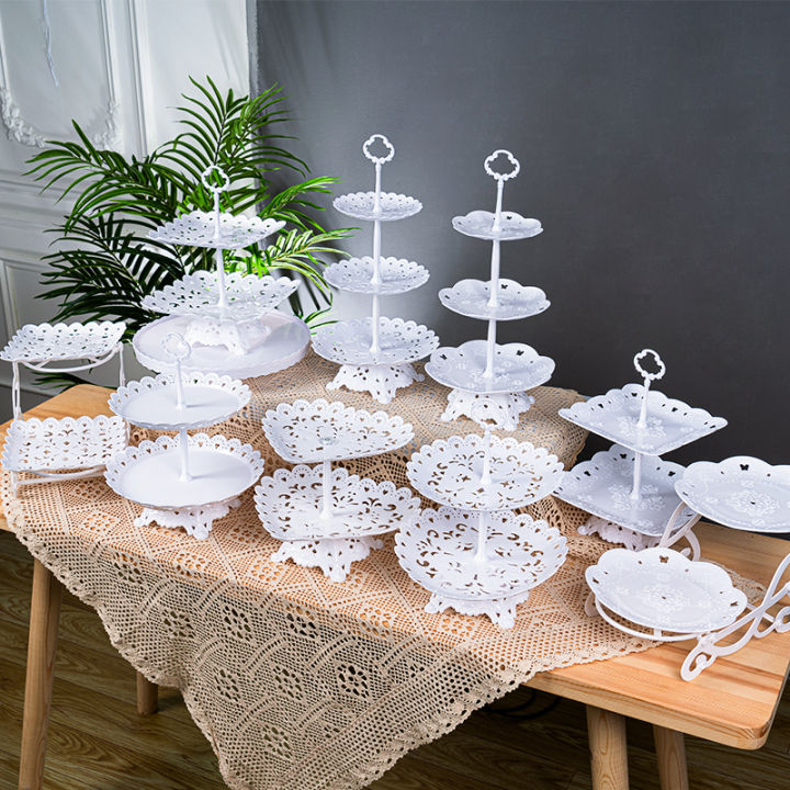 2/3 Tiers Cake Dessert Stand Cupcake Pastry Cookies Candy Tray Holder ...