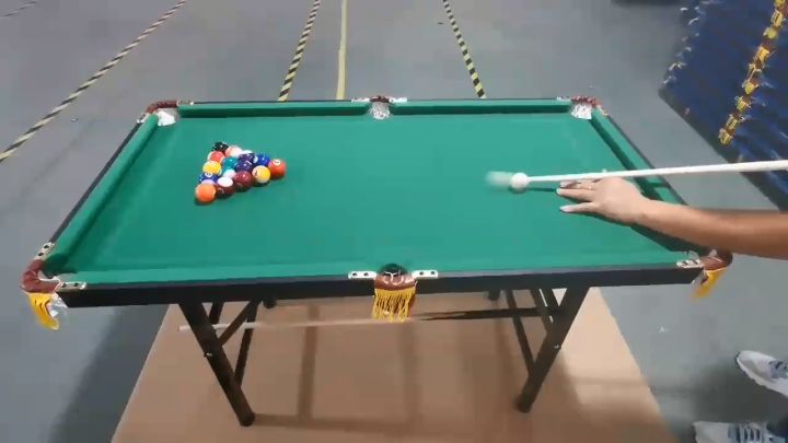 Kids Mini Billiard Table Set 47x25.6 Inch Adjustable Metal Leg Pool ...