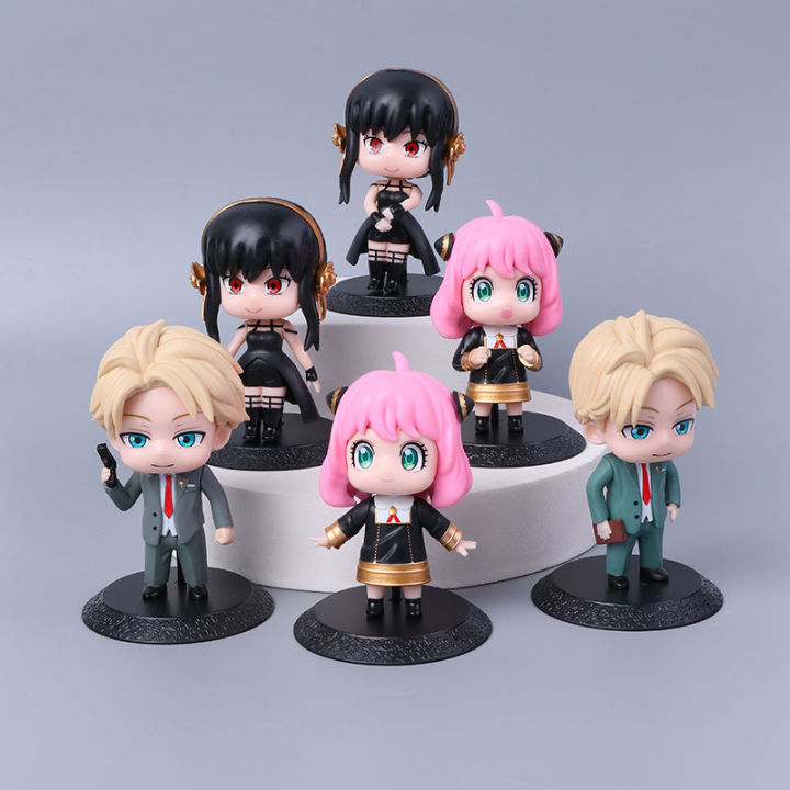 Spy X Family Anya Forger Loid Forger Yor Forge Set of 6 Anime Qposket ...