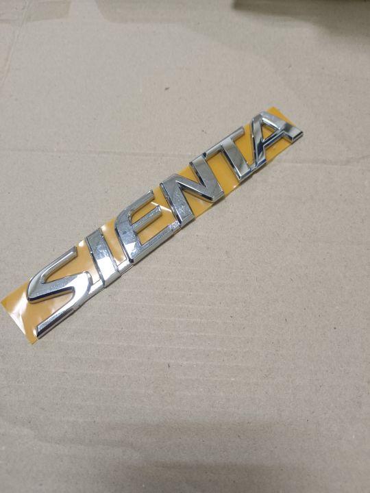 Logo Emblem Bagasi Belakang Toyota Sienta Tulisan Sienta | Lazada Indonesia