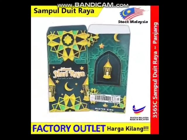2024 Sampul Duit Raya Besar Panjang #3565C #SampulDuitRaya | Lazada