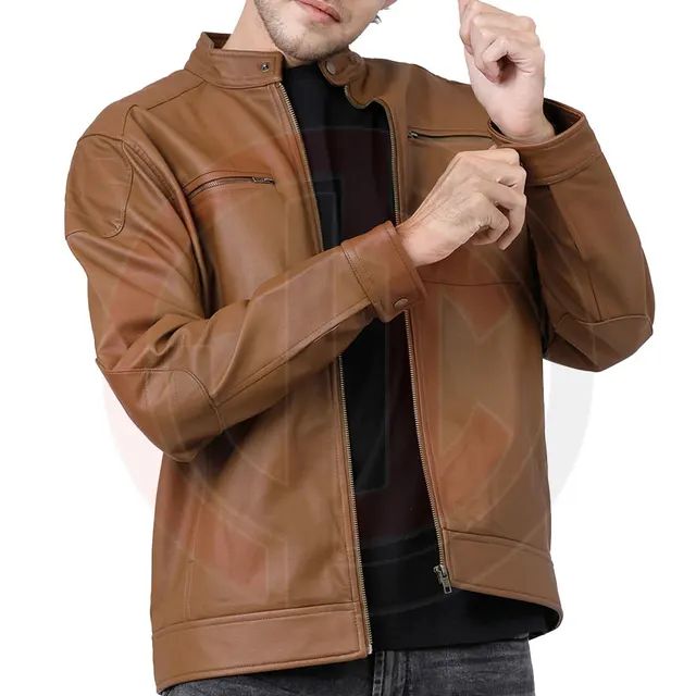 JAKET KULIT PRIA GENUINE LEATHER BAHAN TEBAL DAN HALUS DARI KULIT DOMBA ...