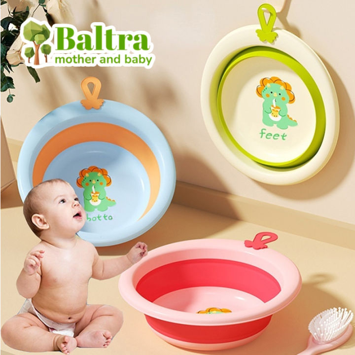 Baltra Foldable Washbasin Baby Cute Face Foot Wash Basin Kids Folding ...