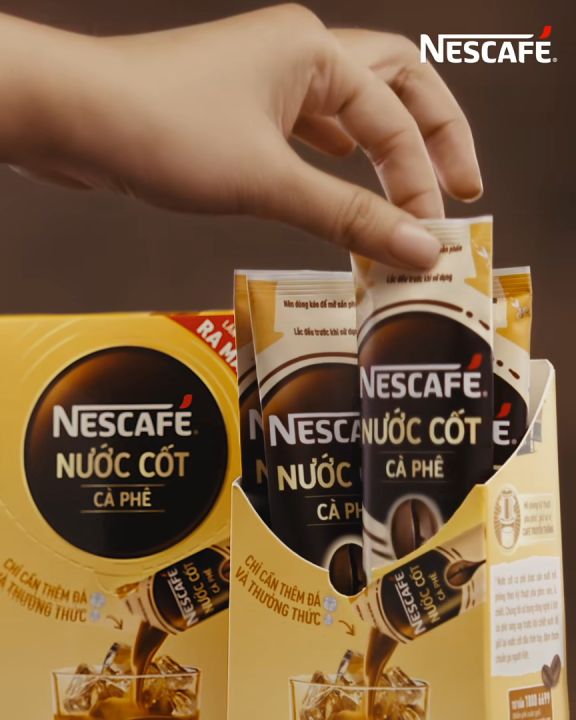 HỘP 5 GÓI NƯỚC CỐT CÀ PHÊ SỮA ĐÁ NESCAFE 75ML | Lazada.vn