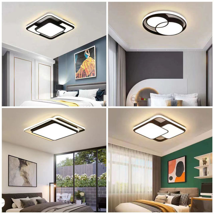 Nordic Tri Color Chandelier Ceiling Light Modern LED Ceiling Lamp 3 ...