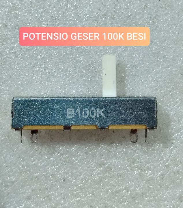 POTENSIO GESER 100K BESI POTENSIOMETER 100 K BESI 5CM | Lazada Indonesia