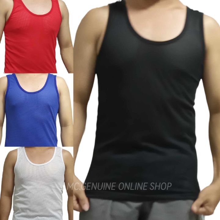 4PCS BREATHABLE WHITE AND COLORED AIRCOOL SANDO FOR ADULT MEN | Lazada PH
