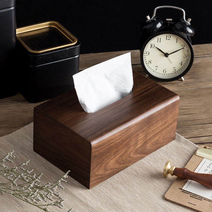 Black Walnut Tissue Box New Chinese Style Solid Wood Tissue Box ...