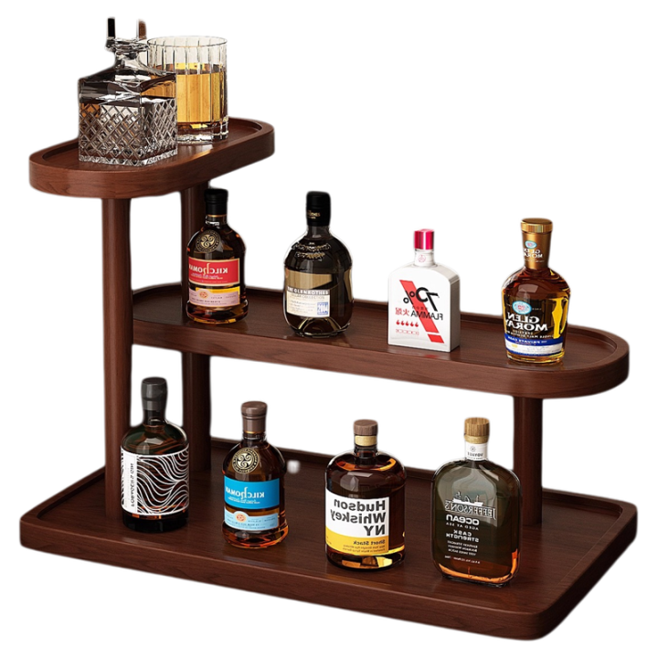 ZIZHU | Home Bar Display Rack Multi-Layer Mini Wine Cabinet | Lazada PH